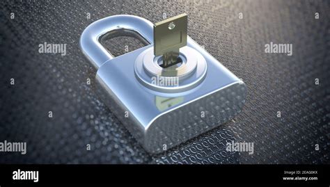 cyber security key in a padlock binary code background digital lock