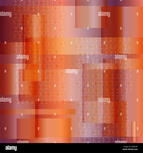 Binary Code And Geometric Shapes Stock Photo Alamy