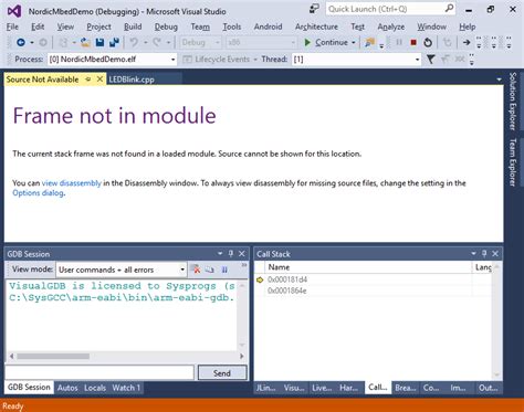 Developing Applications For Nordic Nrf51 With Mbed Visualgdb Tutorials
