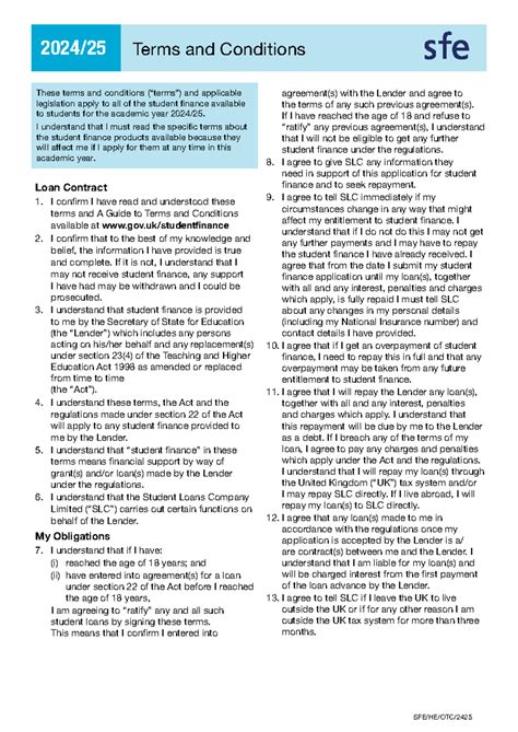 Sfe Otc Online Terms And Conditions 2425 D V2 2024 25 Terms And