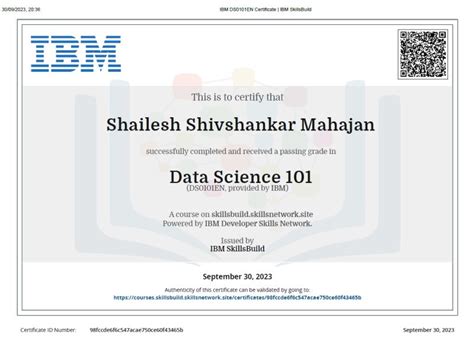Shailesh Mahajan On Linkedin Datascience Certification Ibm