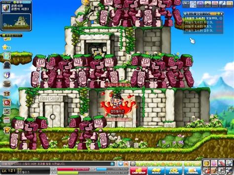 메이플스토리 골렘의사원 사냥터 네이버 블로그
