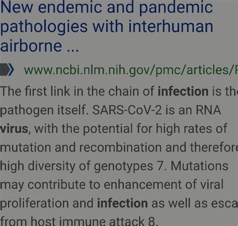New Endemic And Pandemic Pathologies With Interhuman Airborne The First Link In The Chain Of