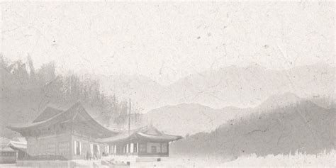 黄色高级感创意水墨唯美古风背景 花瓣网