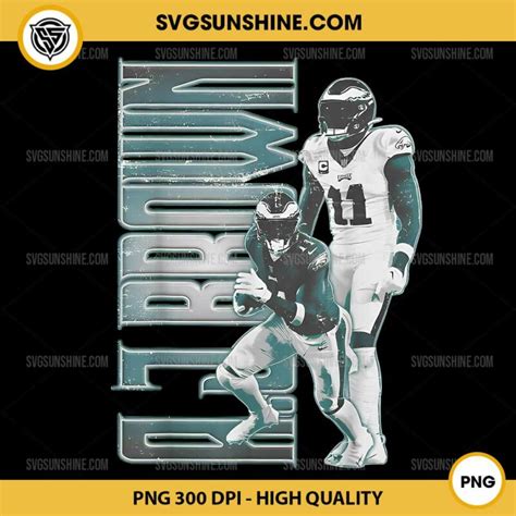 Retro Aj Brown Png Philadelphia Eagles Png