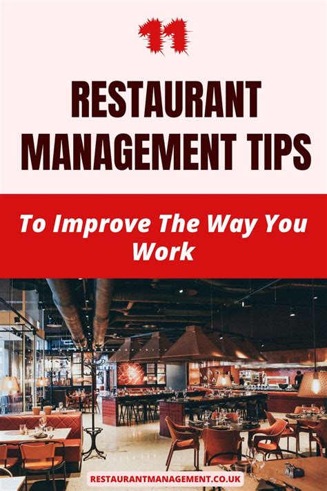 11 Restaurant Management Tips ti Improve The Way You Work | Restaurant management, Easy ...