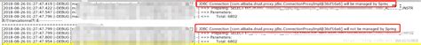 jdbc connection xxx will not be managed by spring 13260529的技术博客 51cto博客