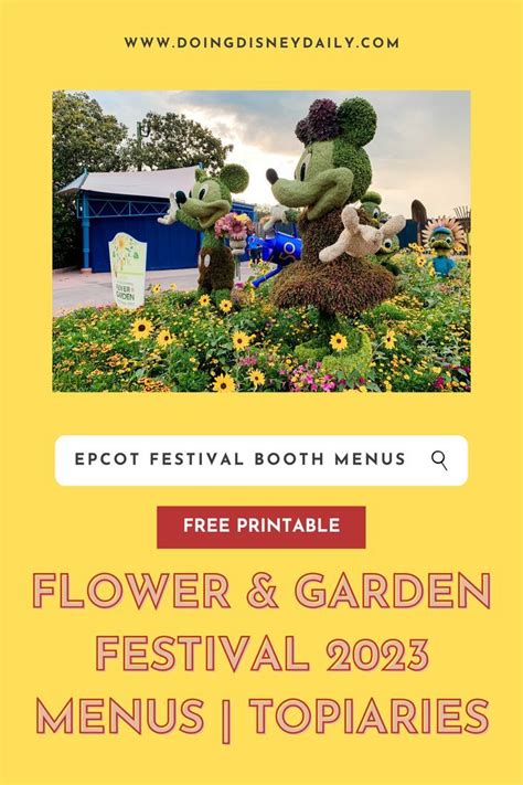 Epcot Flower And Garden Festival 2023 Ultimate Guide Artofit