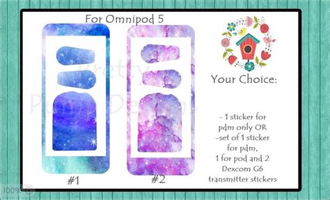 Omnipod 5 Pdm Stickers Or Sets Starry Night Night Sky Etsy