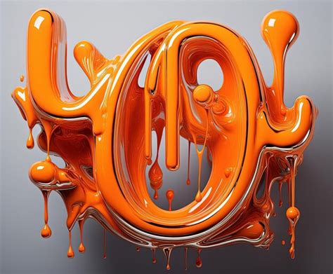 premium ai image an orange surface with a dripping object in the
