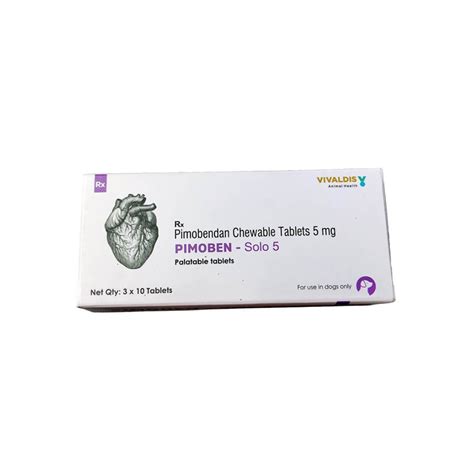 Vivaldis Pimoben Solo Pimobendan 5mg 10 Tabs For Dogs Canine Care