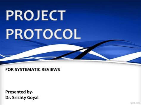 Devising A Project Protocol For Systematic Review Prospero Guidelines