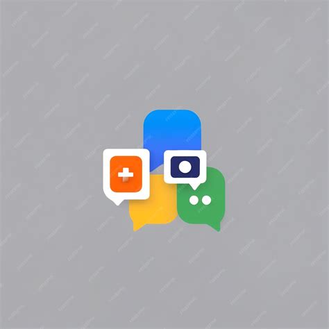 Modern Chat Icons For User Interface Design Premium Ai Generated Image