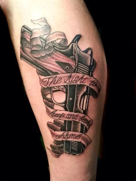 Second Amendment Tattoo Chest