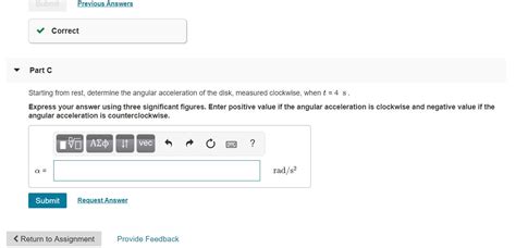 solved submit previous answers correct part starting from