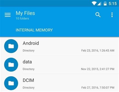 Buka Folder Internal Storage Aplikasi Tekno