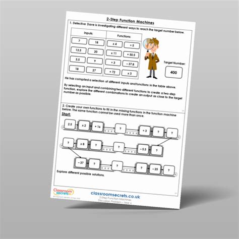 Year 6 2 Step Function Machines Discussion Problem Resource Classroom Secrets