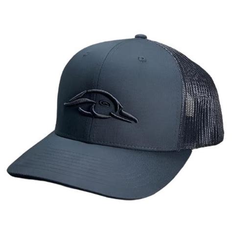 Af Waterfowl The Ghost Black With Black 3d Logo And Black Mesh