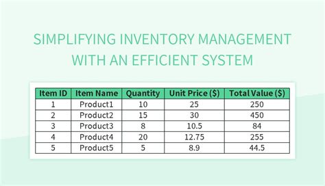Streamline Your Inventory Management With An Efficient Sheet System Excel Template And Google