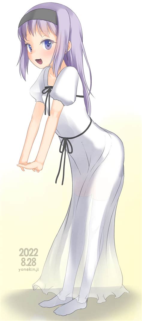 Yone Kinji Original Highres 1girl D Artist Name Black Hairband Black Ribbon Blush