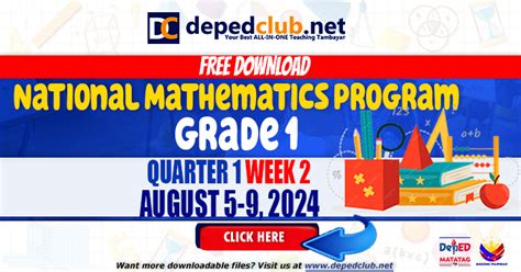 Grade 1 National Mathematics Program Nmp Lesson Scripts Q1 Week 2