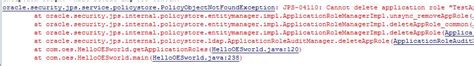 Rvicepolicystorepolicyobjectnotfoundexception Error While Deleting Oes
