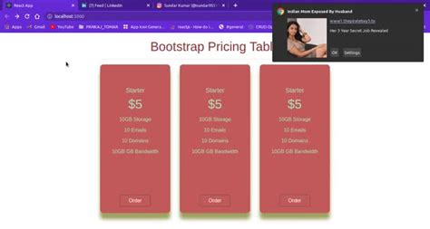 sundar kumar on linkedin shadow with bootstrap and linked to facebook