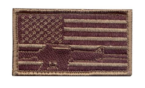 Rothco Subdued Flagrifle Hook Backing Patch