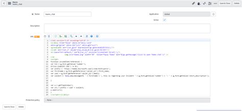 Teams Integration With Incidents Start New Chat Servicenow Community