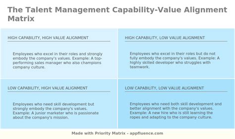 Talent Management Capability Value Alignment Matrix [free Download]