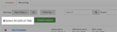 Use Batch Billing For Recurring Invoices ServiceCore