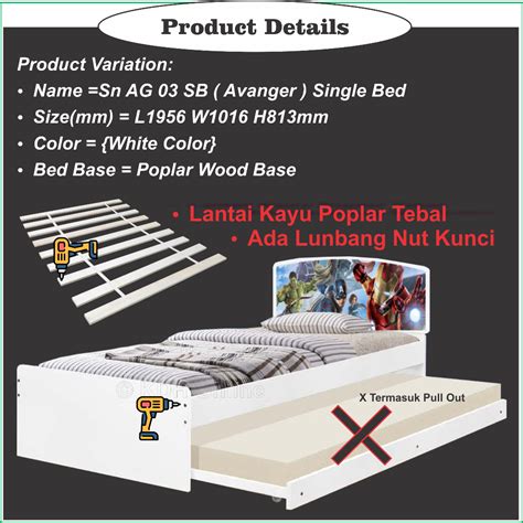 Paling Murah Katil Bujang Katil Single Single Bed Katil Budak