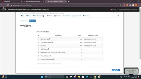 Poruri Lakshmi Venkata Phani Kumar On Linkedin Atcoder Kluniversity