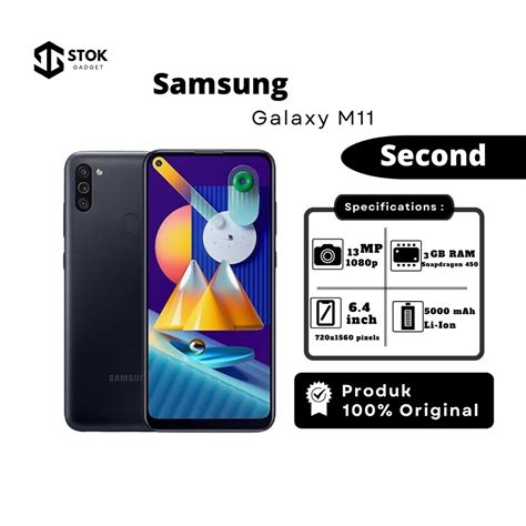 Jual Hp Handphone Second Bekas Murah Samsung Galaxy M Ram Internal Gb Fullset Original