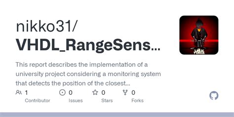 Github Nikko31vhdlrangesensor This Report Describes The Implementation Of A University