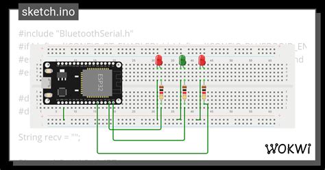Bluetooth Control Wokwi Arduino And Esp32 Simulator