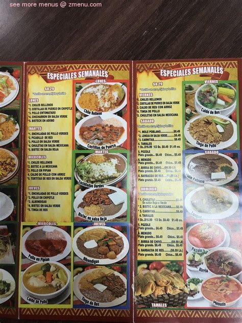 Online Menu Of Tortilleria La Pequenita Restaurant La Puente