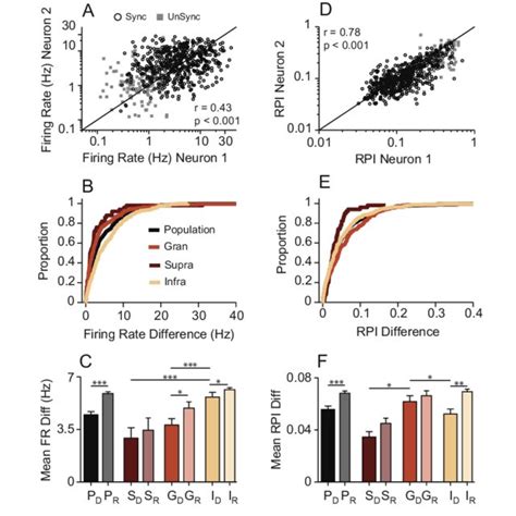 Response Properties Of Pairs Of Neurons A Firing Rate Comparison For