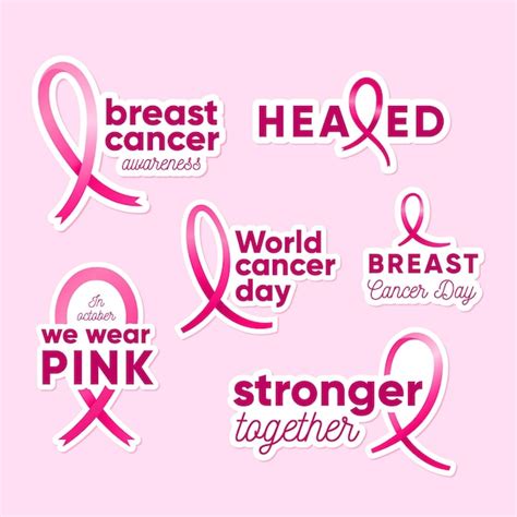 Premium Vector Breast Cancer Awareness Month Labels