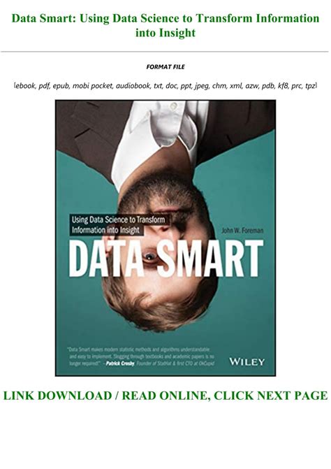 Download Ebook Data Smart Using Data Science To Transform Information Into Insight Full Online