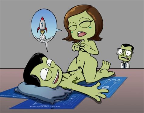 Rule 34 Alien Alien Girl Cowgirl Position Green Green Skin Kerbal
