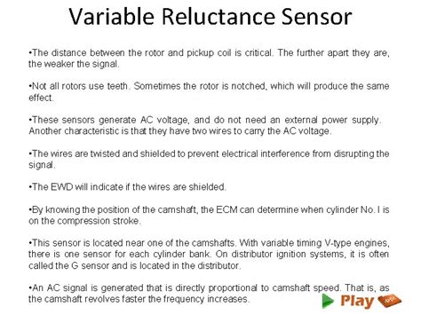 Position Speed Sensors Introduction Positionspeed Sensors Provide Information