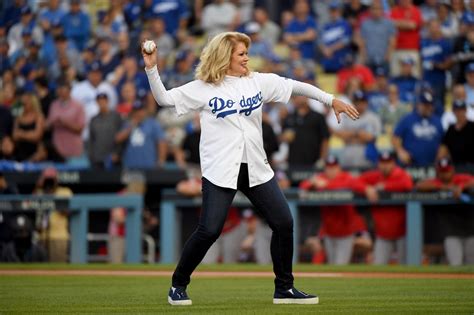 Mary Hart Was Back Behind Home Plate For Dodgers Yankees World Series