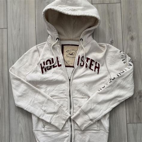 Sick Y2k Vintage Hollister Zip Up Jacket Zipper Is Depop