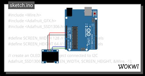 Oled Ssd1306 Wokwi Esp32 Stm32 Arduino Simulator