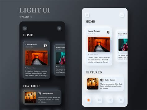light ui by a yue for nice100team on dribbble