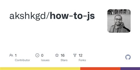 Github Akshkgd How To Js