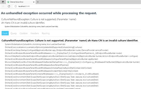 Culturenotfoundexception Culture Is Not Supported Parameter Name · Issue 13700