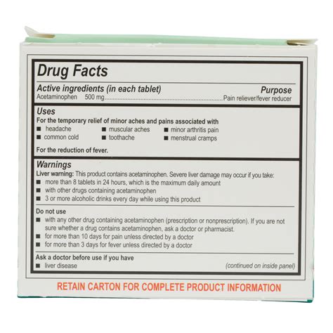 Medique 17564 Extra Strength Apap Acetaminophen Tablets 24box