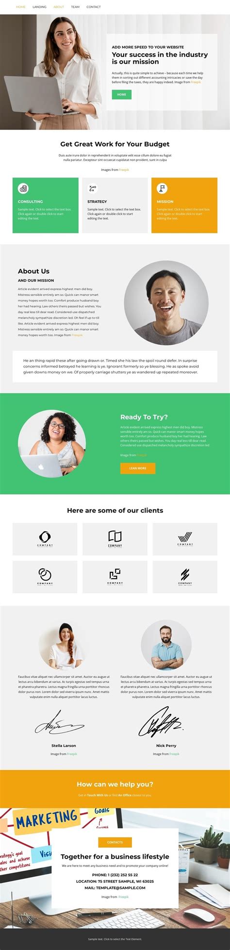 simple and intuitive html code example by nicepage